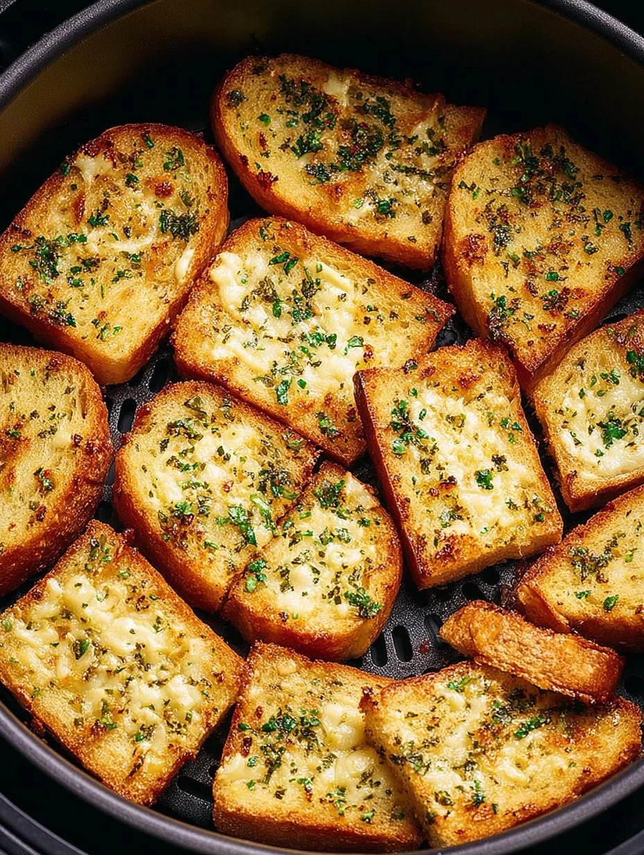 5 Minute Air Fryer Garlic Bread